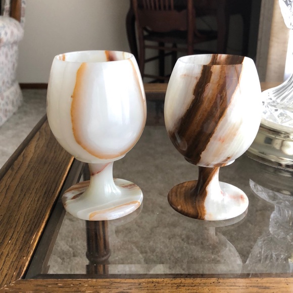 Dining | Pair Of Alabaster Goblets | Poshmark